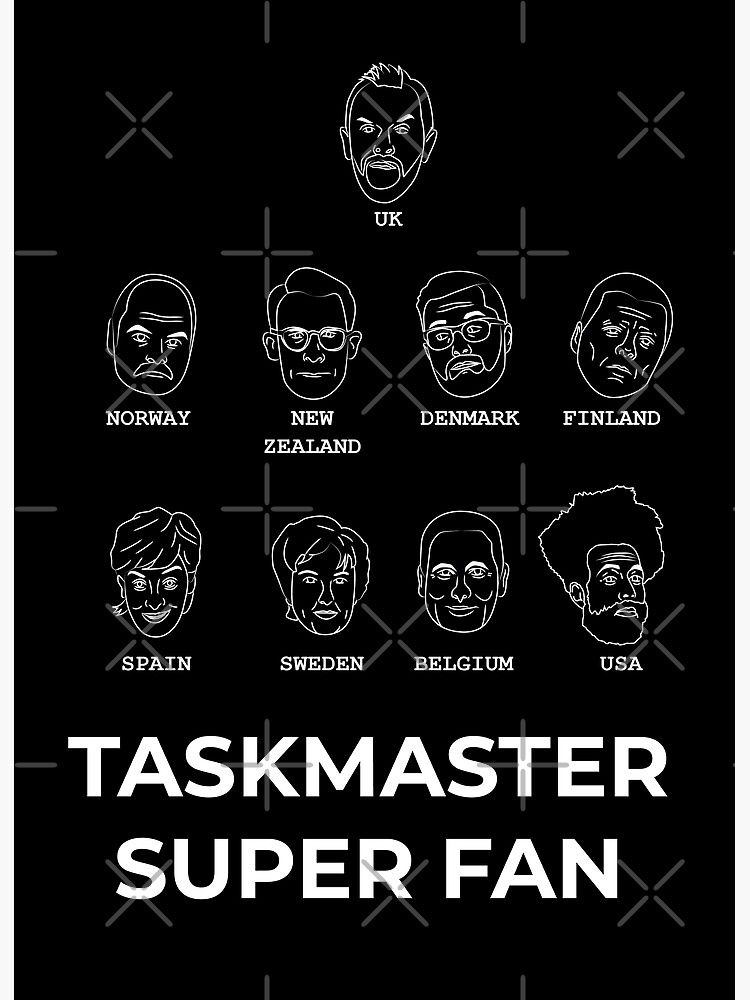 "Taskmaster super fan - white ver" Poster for Sale by pixellucyart ...