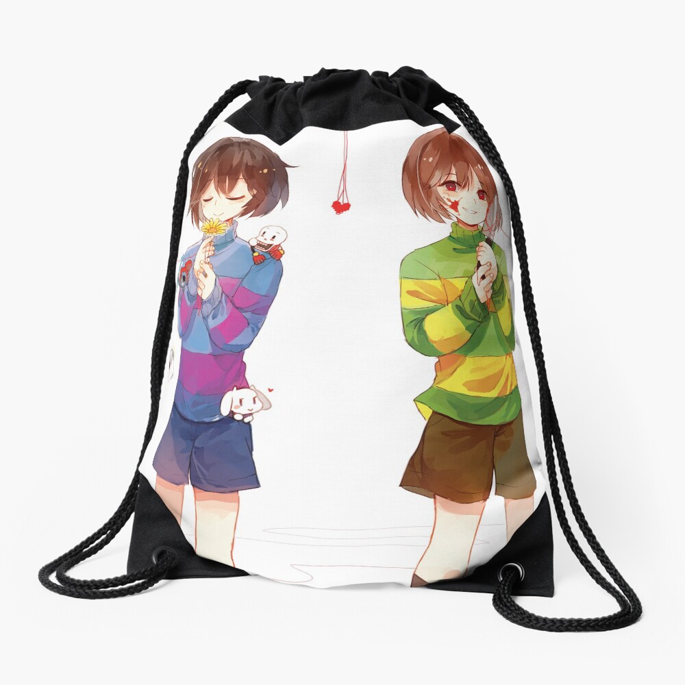 "Frisk and Chara (Undertale)" Sticker for Sale by hideawaymelon | Redbubble