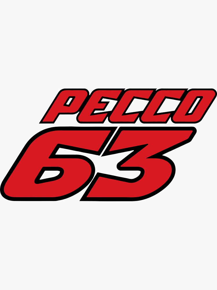 "Francesco Bagnaia 63" Sticker for Sale by Designhood82 | Redbubble