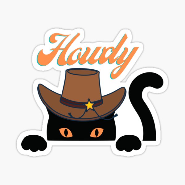 "Howdy cute bumper sticker vinyl decal" Sticker for Sale by Ssimo30 ...