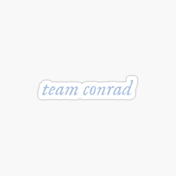 "The Summer I Turned Pretty ‘team conrad’" Sticker for Sale by ...