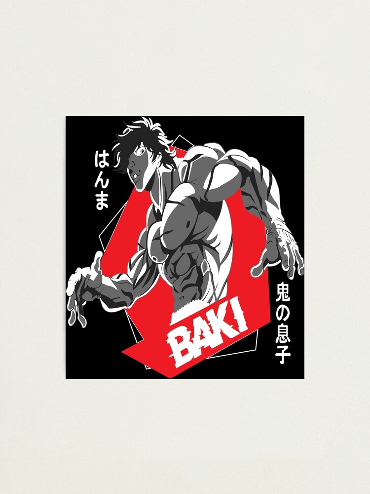 "BAKI, Baki the Grappler, red, anime, manga, " Photographic Print for ...