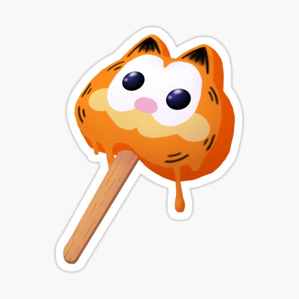 "Garfield ice cream popcicle " Sticker for Sale by pineapplecheese ...