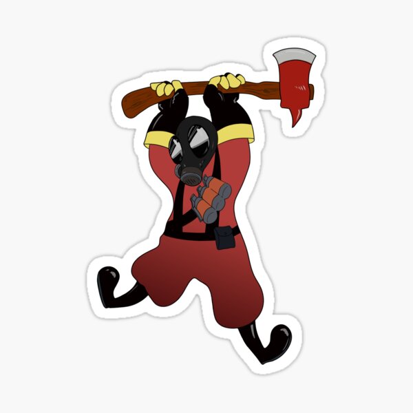 "pyro" Sticker for Sale by ArtByAnissa | Redbubble