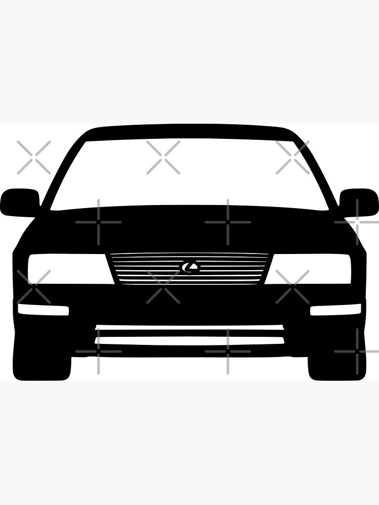 "Lexus LS400 XF20 1994-1997 black silhouette" Poster for Sale by ...