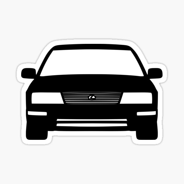 "Lexus LS400 XF20 1994-1997 black silhouette" Sticker for Sale by ...