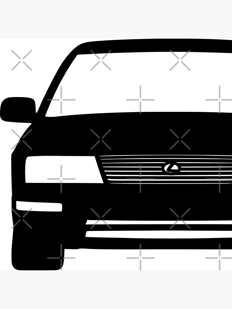 "Lexus LS400 XF20 1994-1997 black silhouette" Poster for Sale by ...