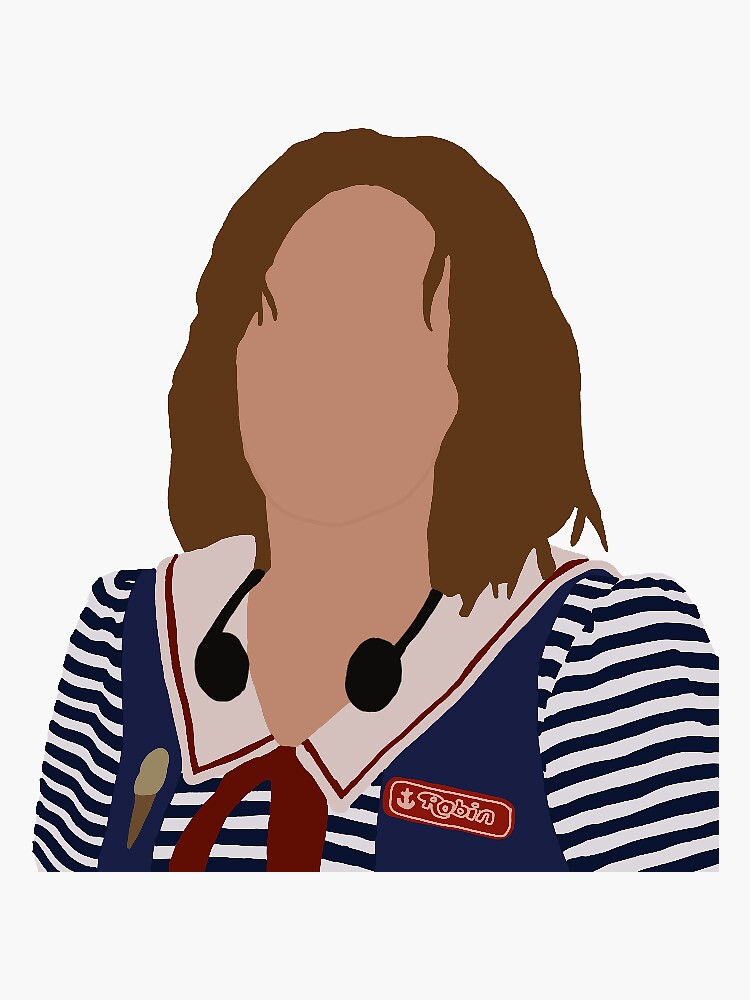 "Stranger Things Robin Sticker" Sticker for Sale by stuffco | Redbubble