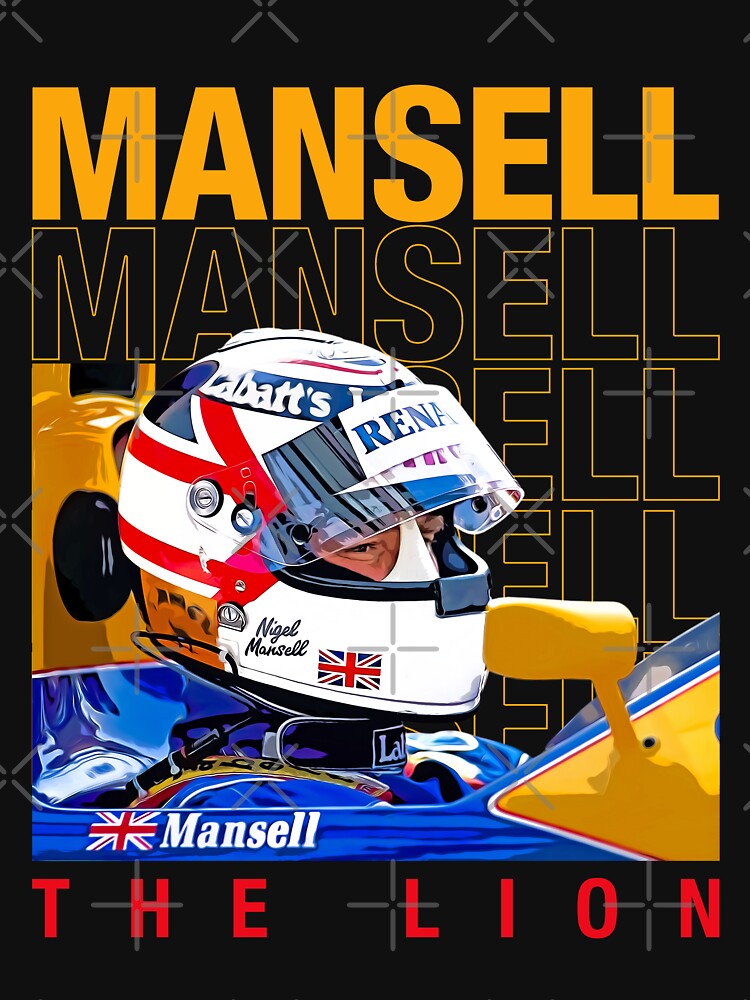 "Nigel Mansell helmet the lion F1 Legend 1992" T-shirt for Sale by ...