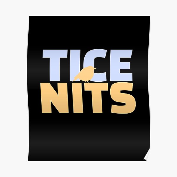 "TICE NITS" Poster for Sale by art-fox | Redbubble