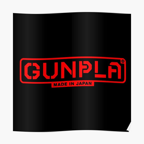 "Gunpla Red" Poster for Sale by juwanapathi | Redbubble