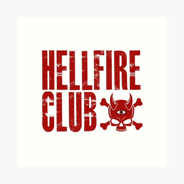 "Hellfire Club From S.T 4 Serie - hellfire club Logo Design " Art Print ...