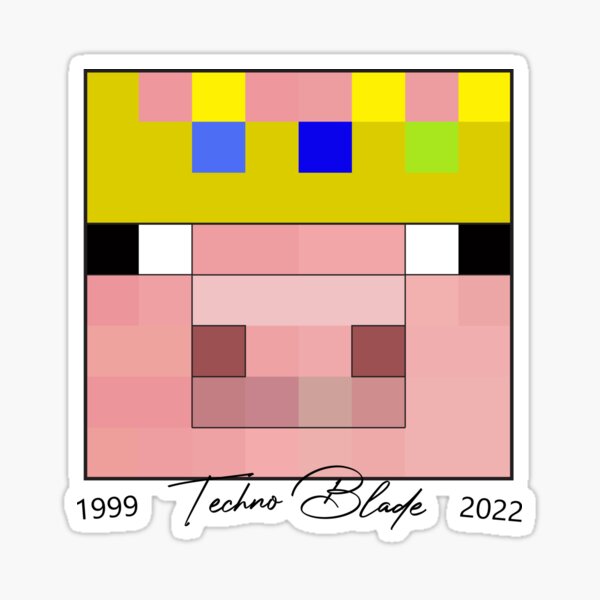 "Rest in Peace Techno Blade ( Minecraft Streamer )" Sticker for Sale by ...