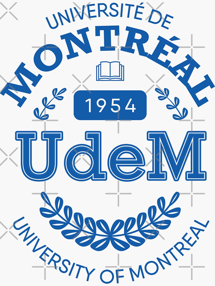 "Universite de Montréal (UdeM)" Sticker for Sale by artadon | Redbubble