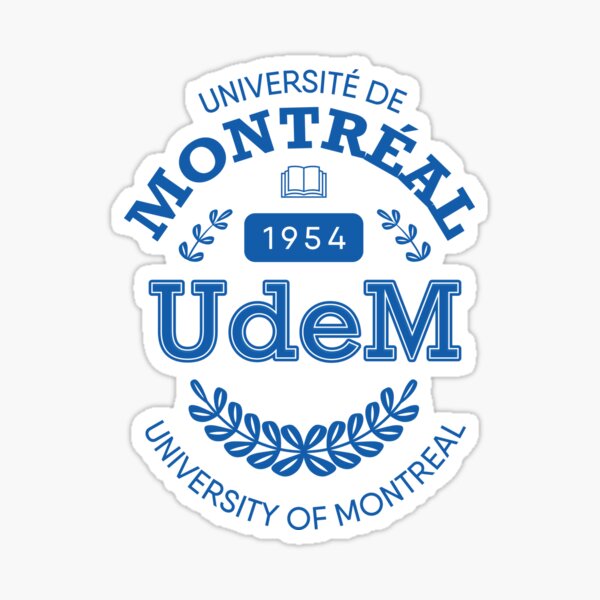 "Universite de Montréal (UdeM)" Sticker for Sale by artadon | Redbubble
