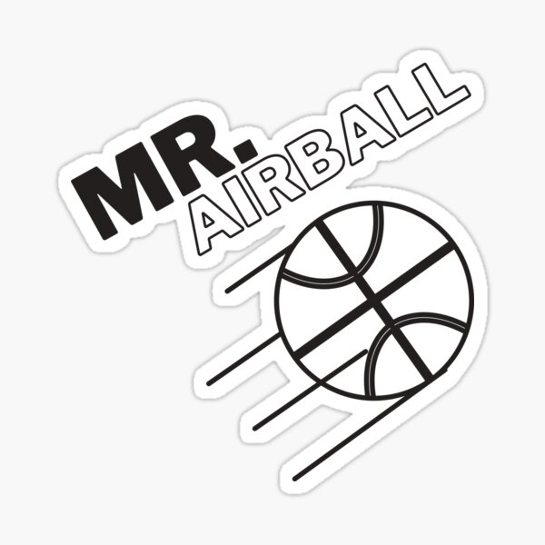 "Mr. Airball" Sticker for Sale by STIGPhotoDesign | Redbubble