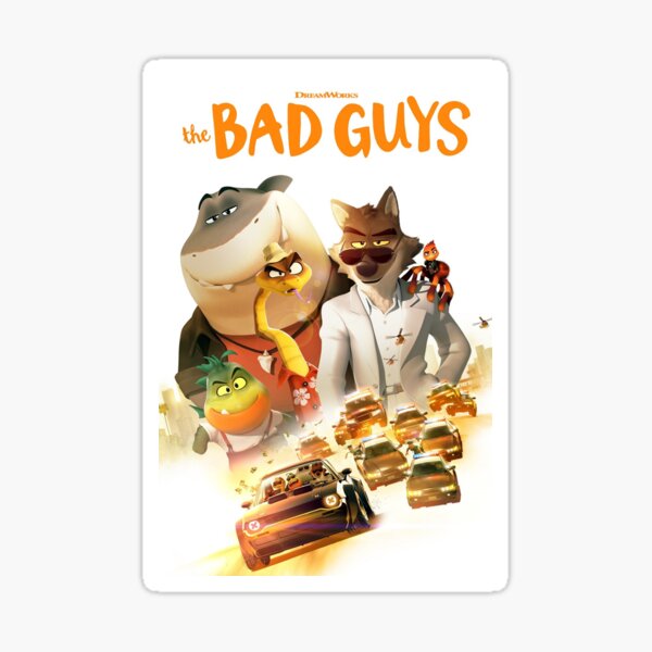 "The bad guys poster" Sticker for Sale by carlosurbaniak | Redbubble