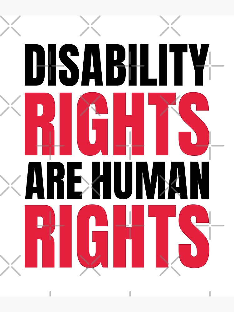 "Disability Rights Are Human Rights, Disability Awareness" Poster for ...