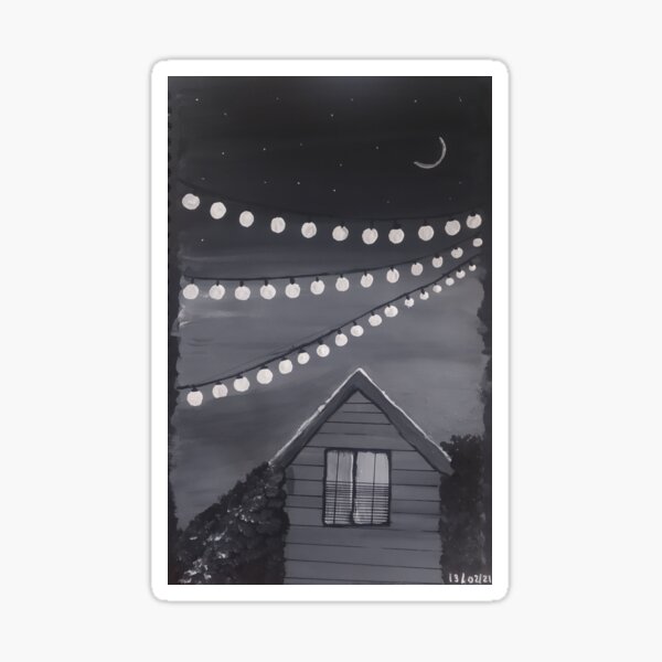 "Moonlight" Sticker for Sale by DilaraElizeArt | Redbubble