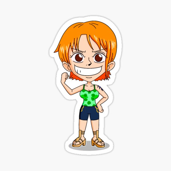 "Nami" Sticker for Sale by EScrubby | Redbubble