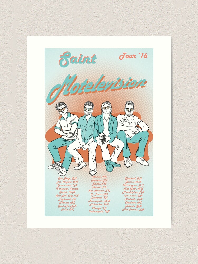 "Saint Motel Fan Poster Design" Art Print by kirstoons | Redbubble