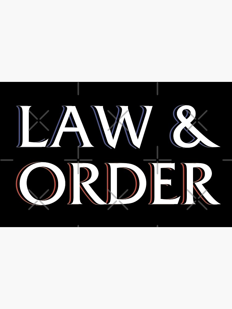 "Law and Order logo" Poster for Sale by featuringabi | Redbubble