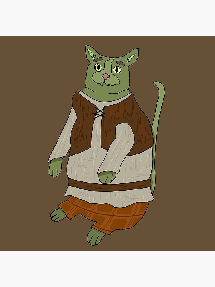 "Shrek Cat" Poster for Sale by youbetyourcass | Redbubble
