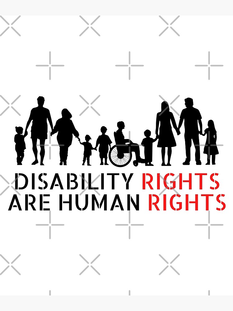 "Disability Rights Are Human Rights ,Social justice" Poster for Sale by ...