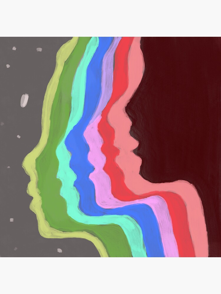 "Faces Merge " Poster for Sale by Louizaverse | Redbubble