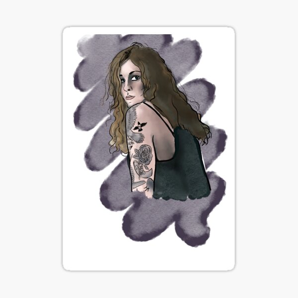 "Laura Jane Grace | Watercolor Diva Portrait" Sticker for Sale by ...