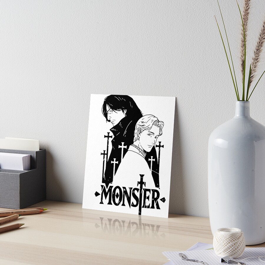"Monster Johan Liebert & Kenzo Tenma" Art Board Print by Simogan ...