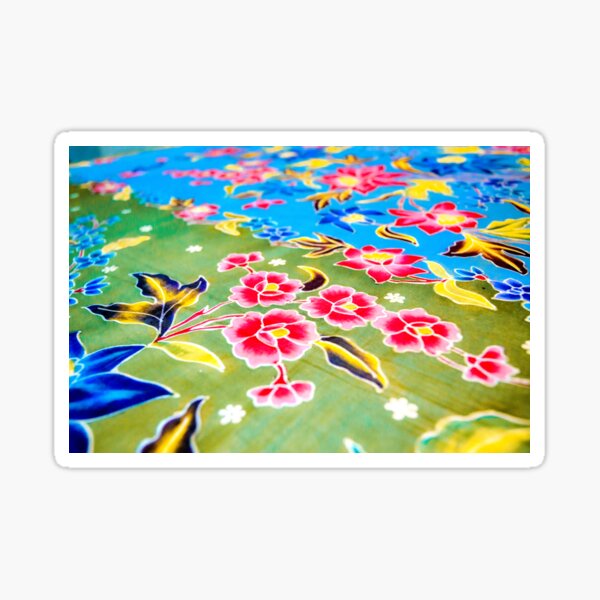 "2 in 1 Colourful Batik " Sticker for Sale by NinjaZaleha | Redbubble