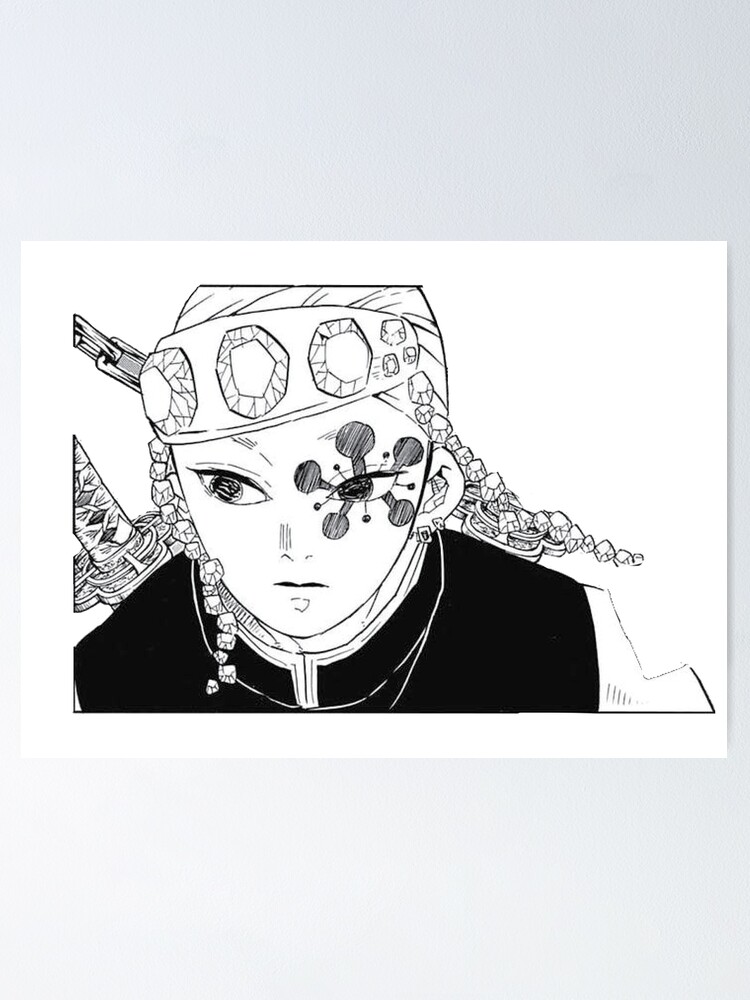 "Demon Slayer Tengen" Poster for Sale by Emi09 | Redbubble