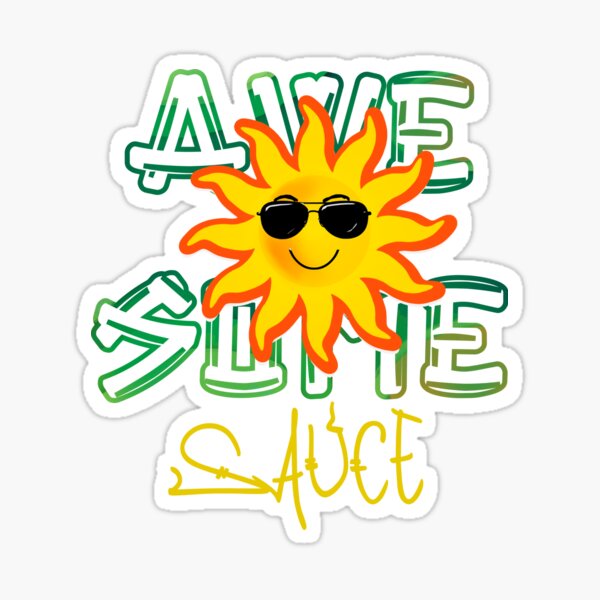 "Awesome sauce" Sticker for Sale by mwebba2005 | Redbubble