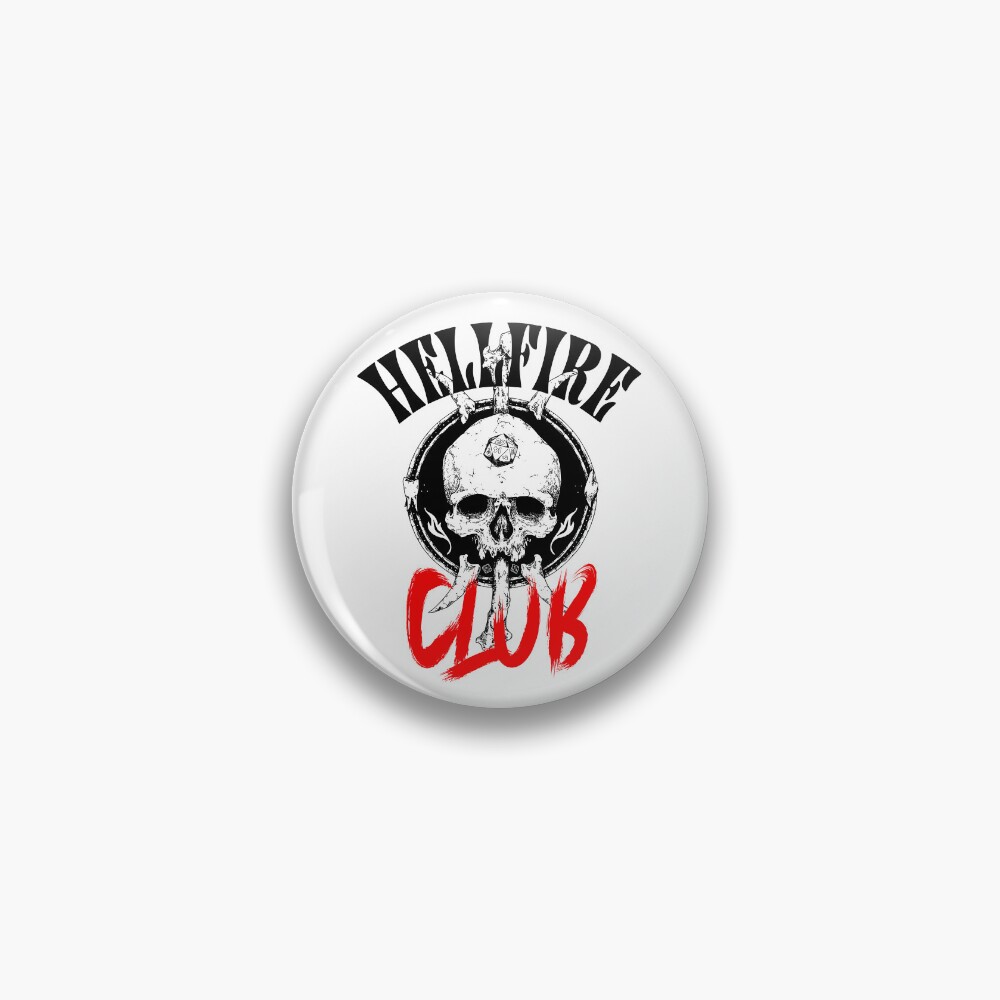 "Hellfire Club - Stranger Things - sticker - 80s aesthetic " Pin for ...