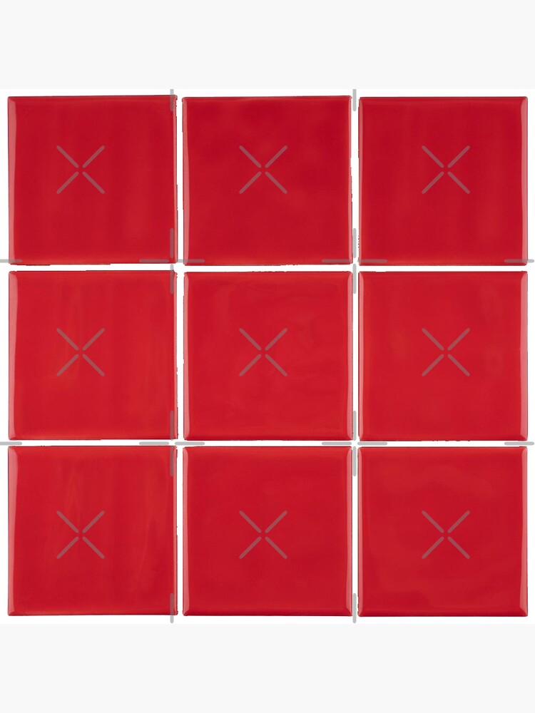 "9 Red Squares" Poster for Sale by Design-By-Dan | Redbubble