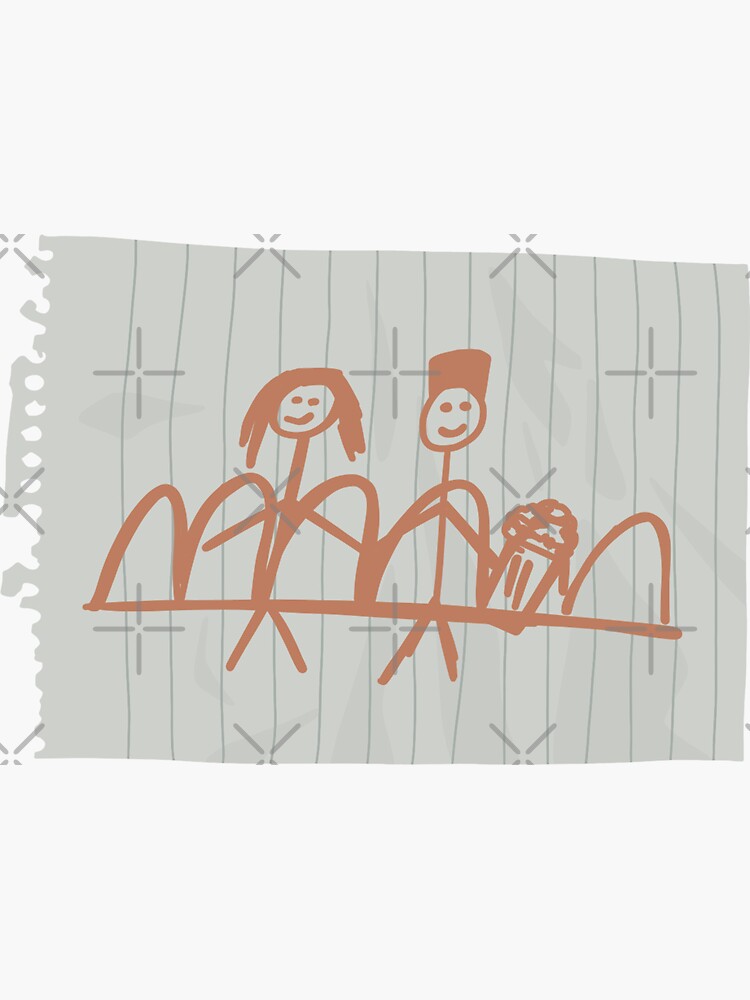 "Max’s drawing for lucas" Sticker for Sale by Haydenleashop | Redbubble