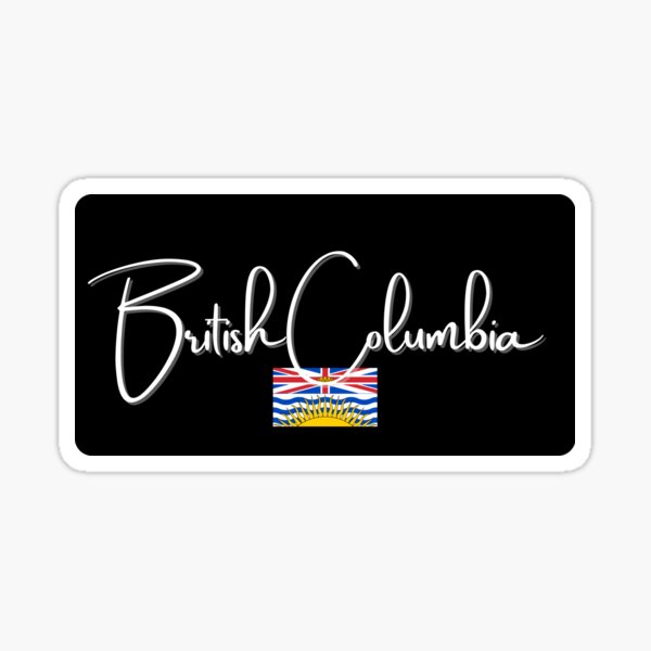 "British Columbia with small British Columbia Flag flag - British ...