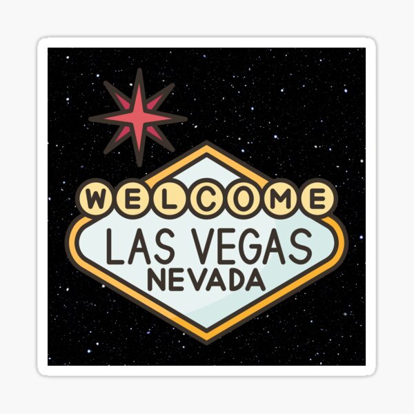 "Las Vegas" Sticker for Sale by Landmark-Tees | Redbubble
