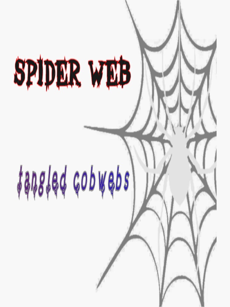 "tangled cobwebs" Sticker for Sale by Emoelsalhy76 | Redbubble