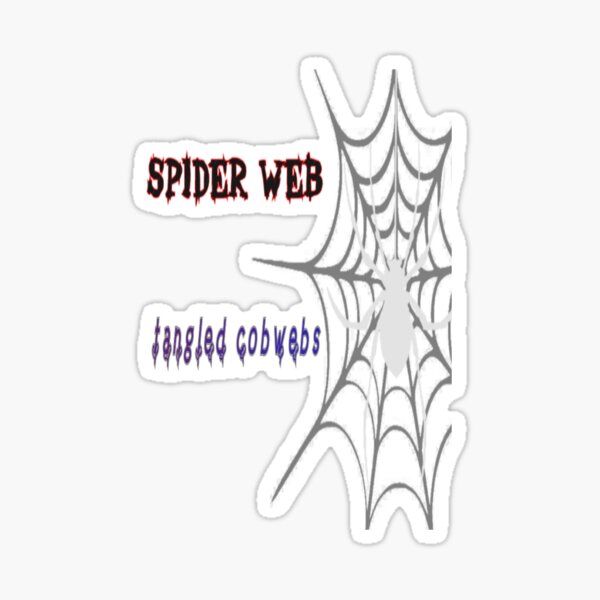 "tangled cobwebs" Sticker for Sale by Emoelsalhy76 | Redbubble
