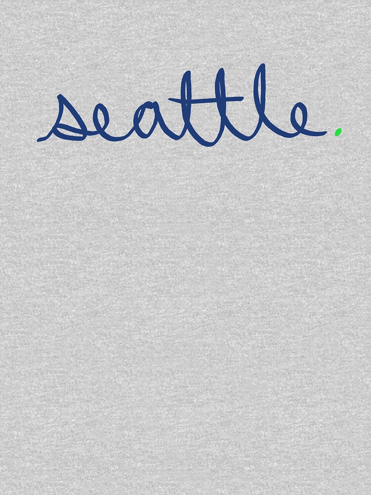"Seattle Cursive - City Scroll" T-shirt for Sale by KirkParrish ...