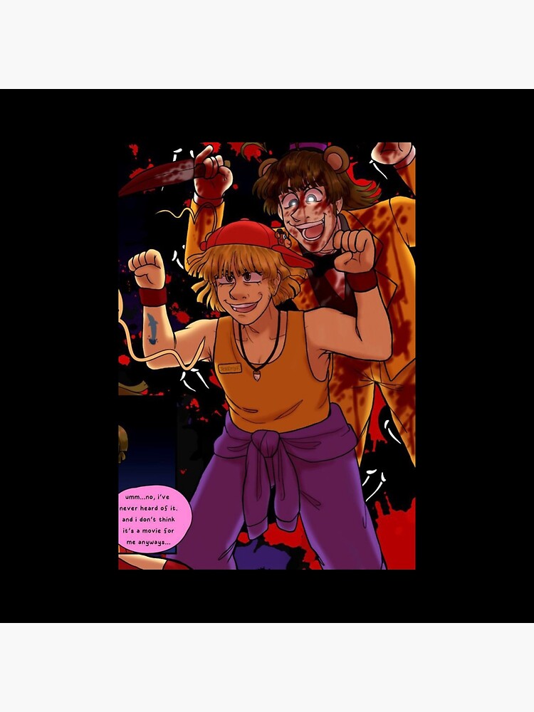 Lámina artística «Blueycapsules, fnaf, anime, dave miller, cinco noches ...