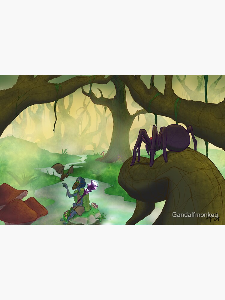 "Swamp Druid" Sticker for Sale by Gandalfmonkey | Redbubble