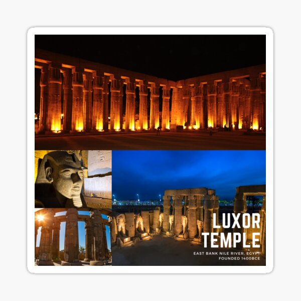 "Luxor Temple Egypt Photo Dekal" Sticker for Sale by Dekal | Redbubble