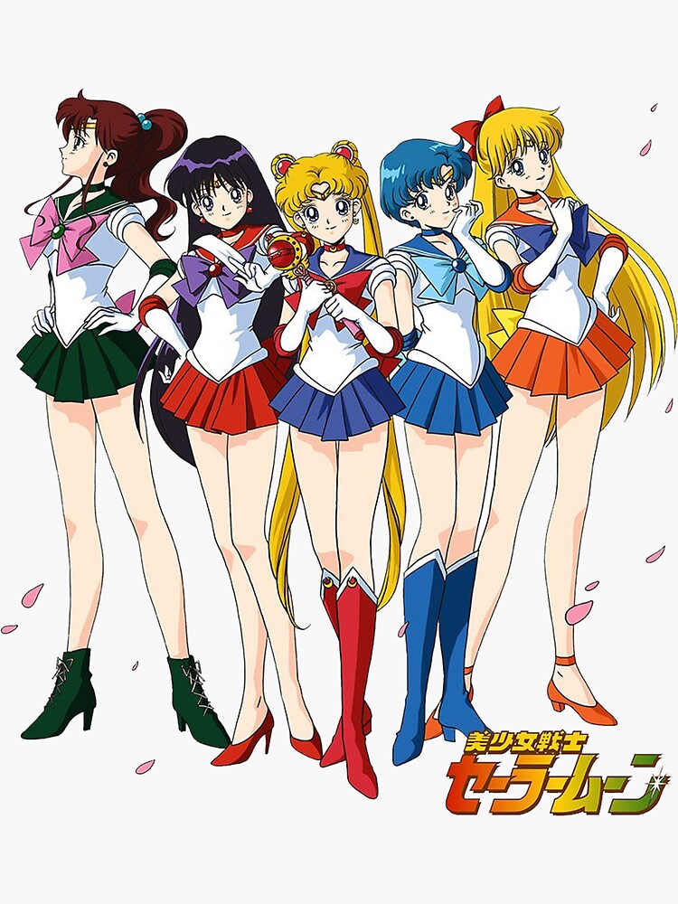 "Sailor Team" Sticker for Sale by Anime-Lov3rs | Redbubble