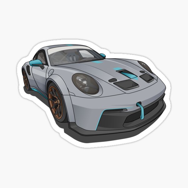 "GT3RS GT Racing Track Car " Sticker for Sale by Pixelquandary | Redbubble
