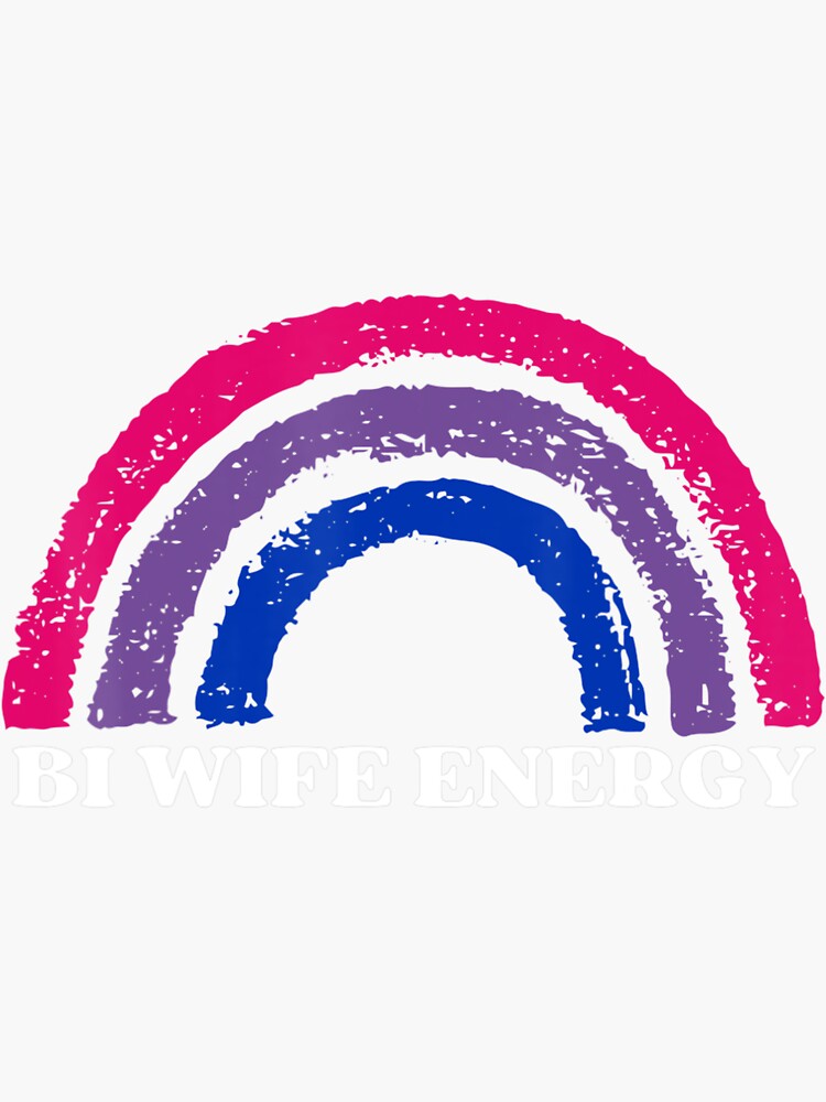 Bi Wife Energy Bisexual Pride Flag Bisexuality Lgbtq Rainbow Sticker