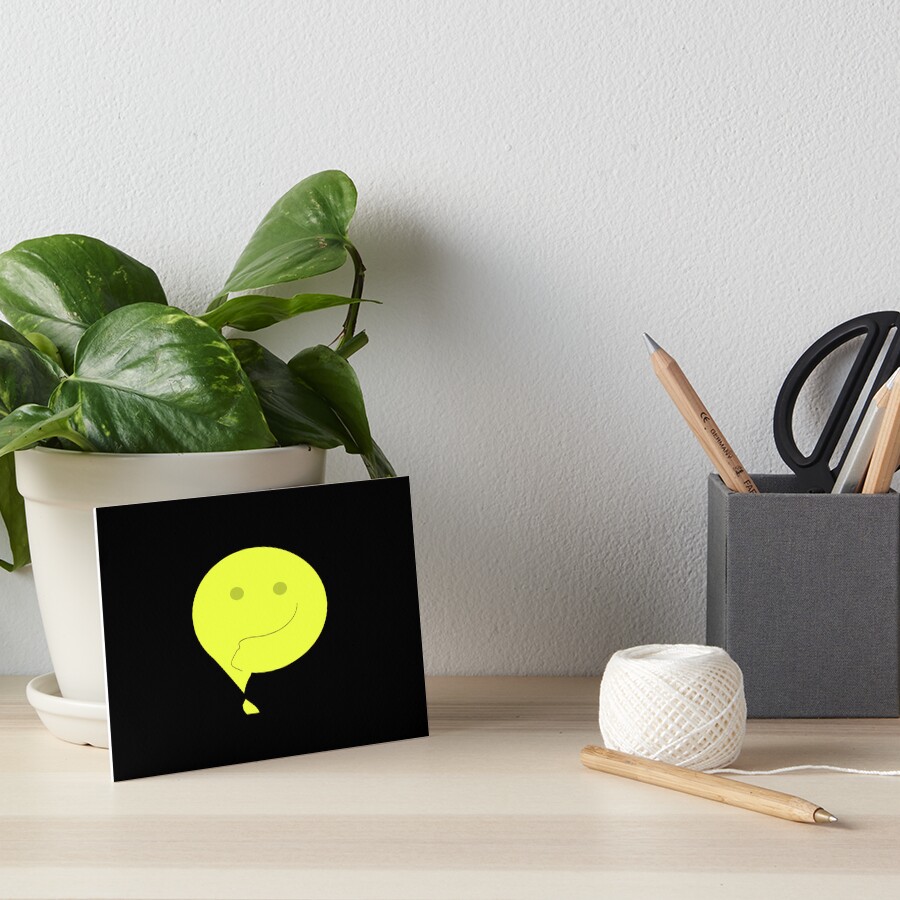 "Droopy Smiley Face" Art Board Print by JacksonCain | Redbubble