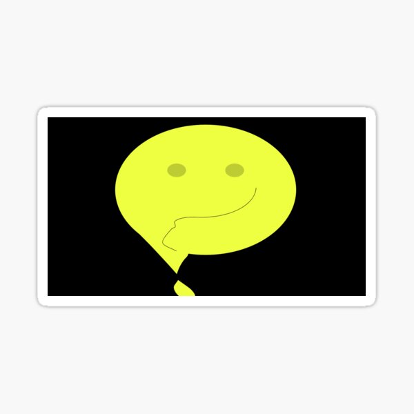 "Droopy Smiley Face" Sticker for Sale by JacksonCain | Redbubble